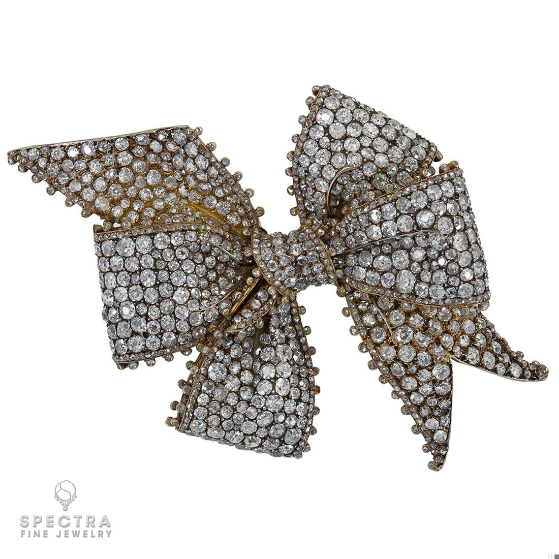 Antique Victorian Diamond Pave Bow Brooch – Spectra Fine Jewelry